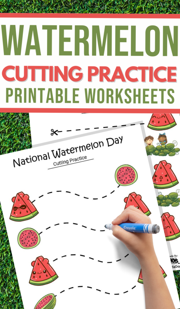 Watermelon Cutting Practice Sheets