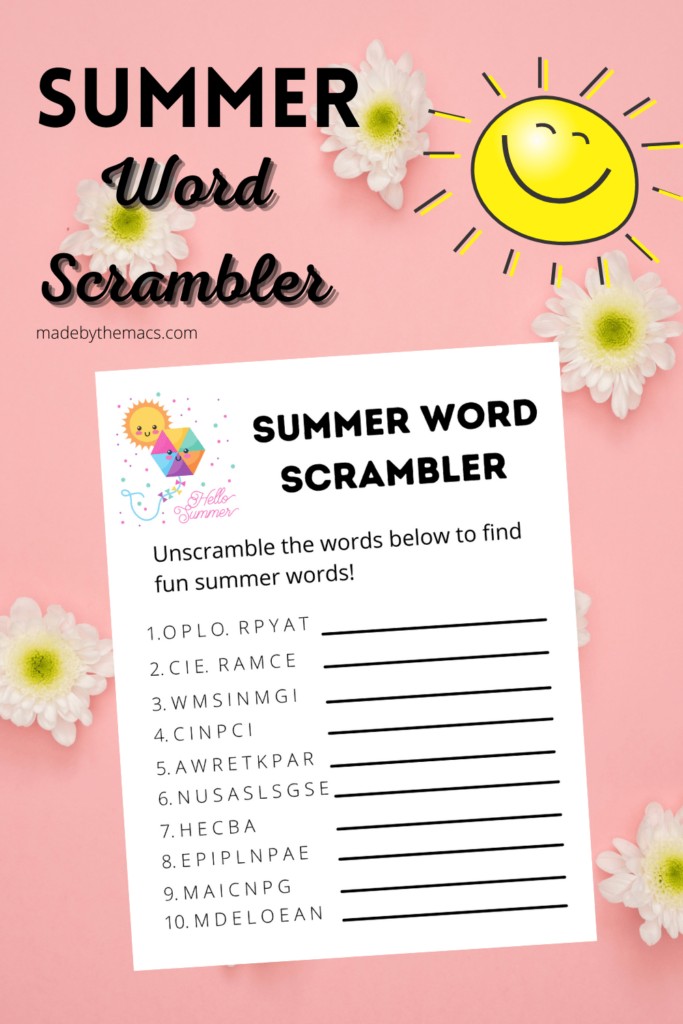 Printable Summer Activities for Kids