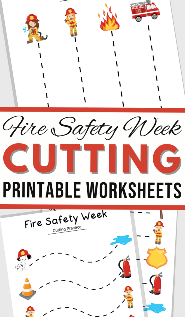 Fire Safety Week Cutting Practice
