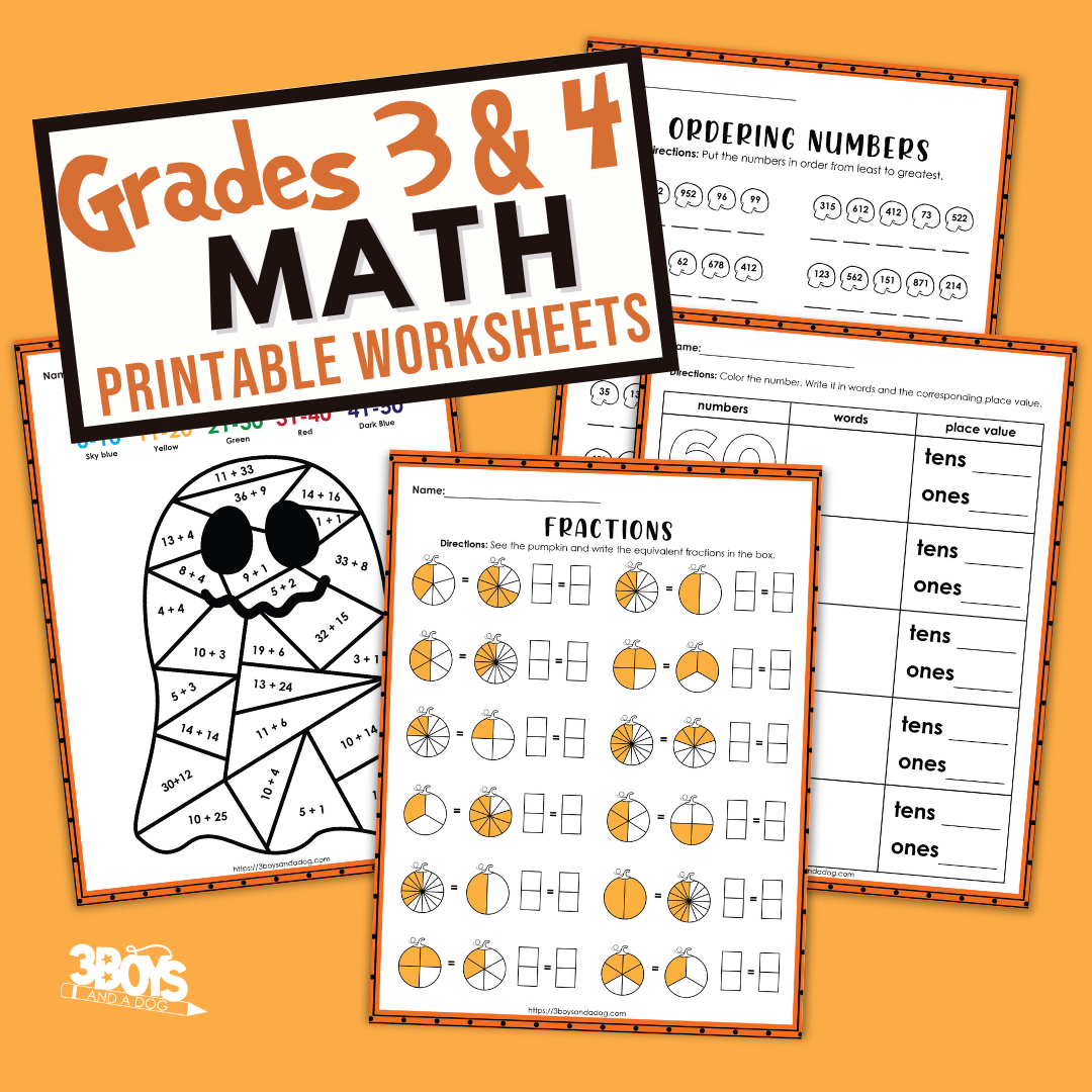Spooky Fun 3rd And 4th Grade Math For Halloween Learning Spooky Fun 3rd And 4th Grade Math For Halloween Learning
