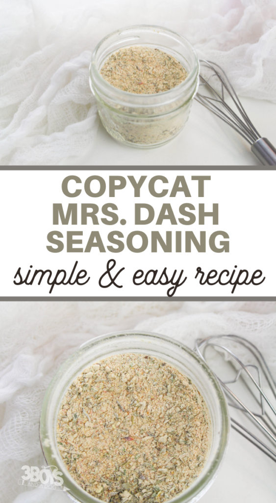 Copycat Mrs Dash Garlic and Herb Spice Blend - 3 Boys and a Dog