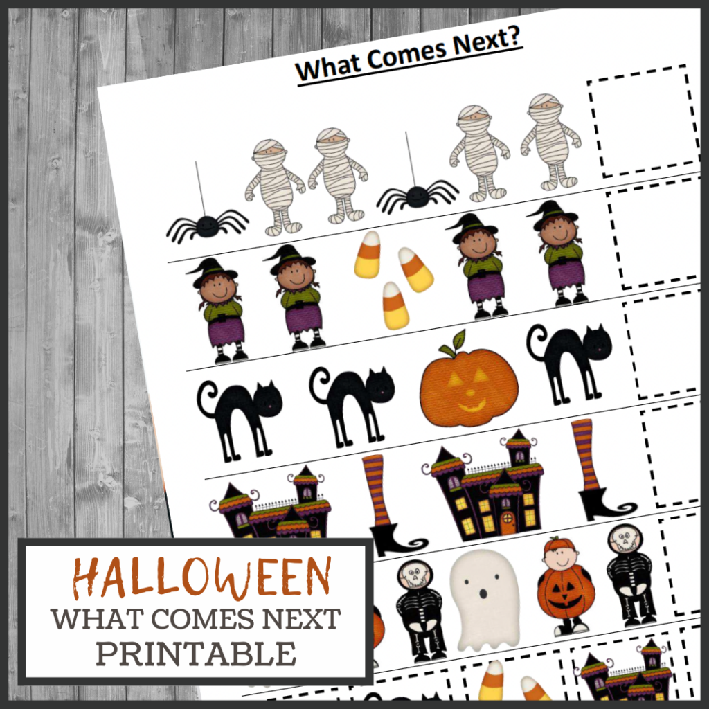 Printable Halloween Sequencing Activities