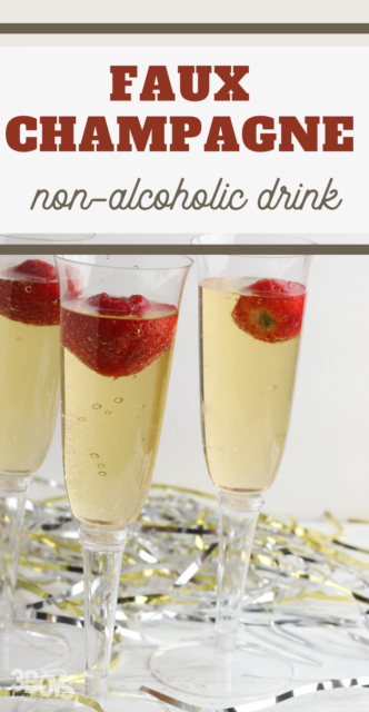 Easy Faux Champagne Recipe - 3 Boys and a Dog