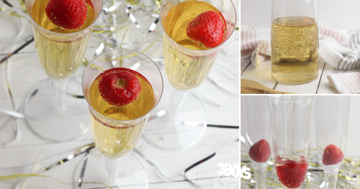 Easy Faux Champagne Recipe - 3 Boys and a Dog