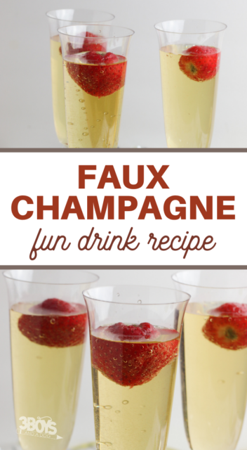 Easy Faux Champagne Recipe - 3 Boys and a Dog