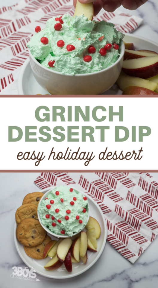 Sweet Grinch Dip Recipe - 3 Boys and a Dog
