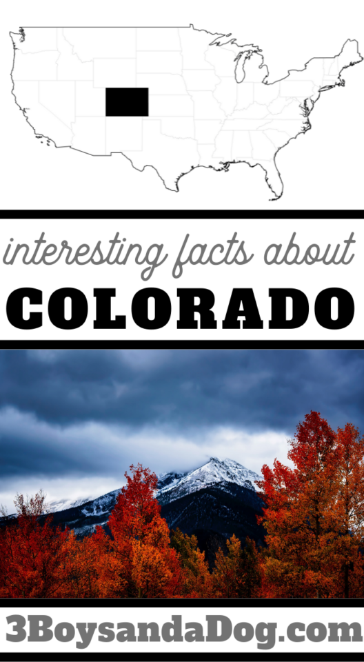 Interesting Facts about Colorado - 3 Boys and a Dog