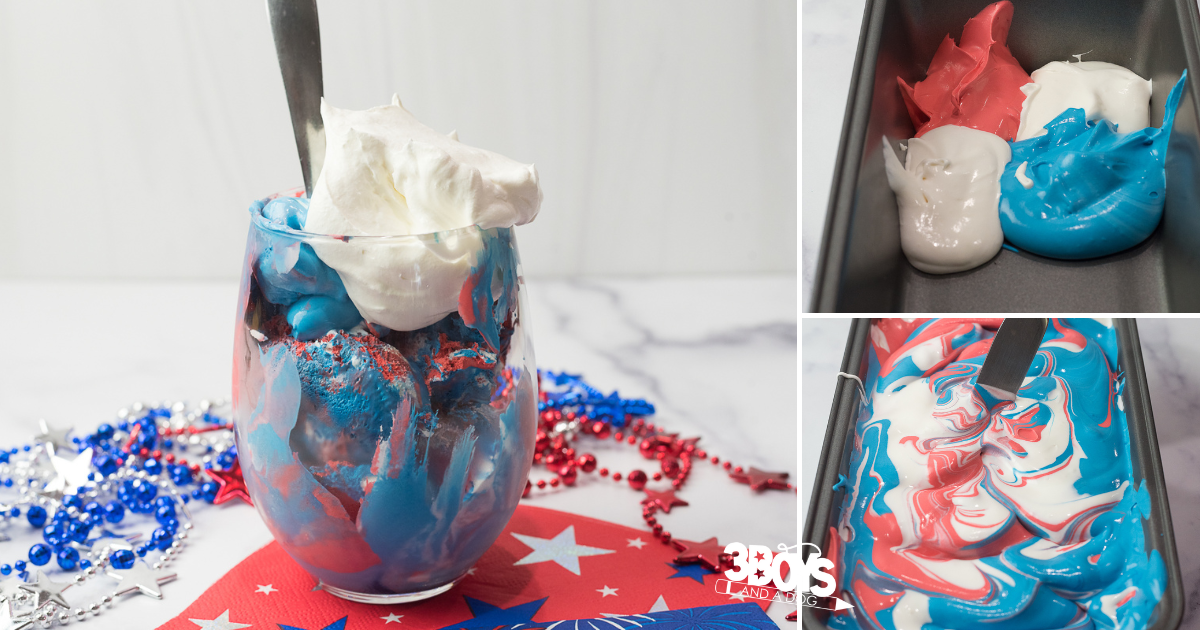 Festive No Churn Firecracker Ice Cream Recipe