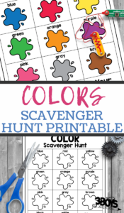 Preschool Color Scavenger Hunt Printables - 3 Boys and a Dog