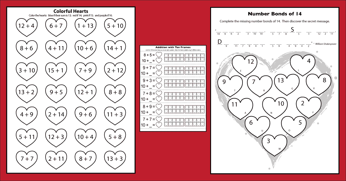 Heart Worksheets for Kids, 20+ - 3 Boys and a Dog