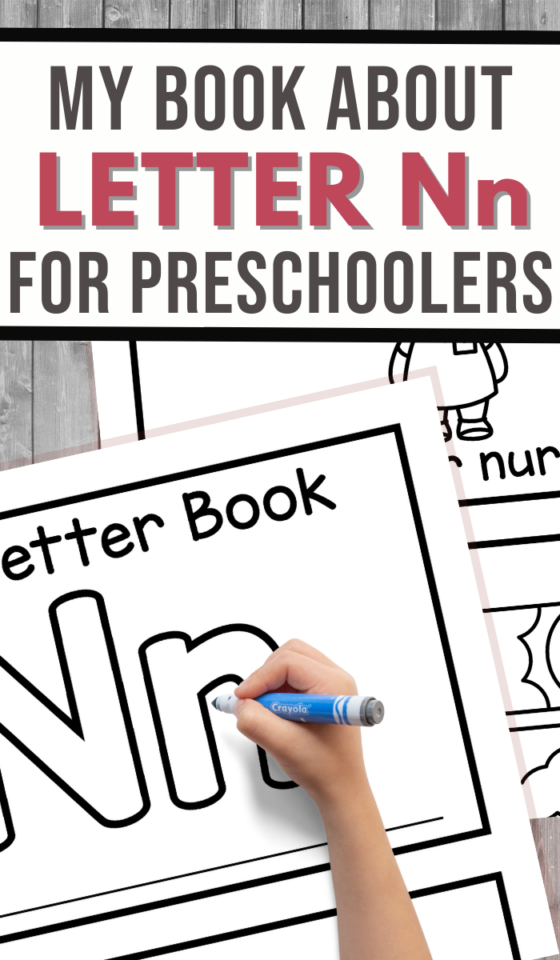 Printable Letter N Book - 3 Boys and a Dog