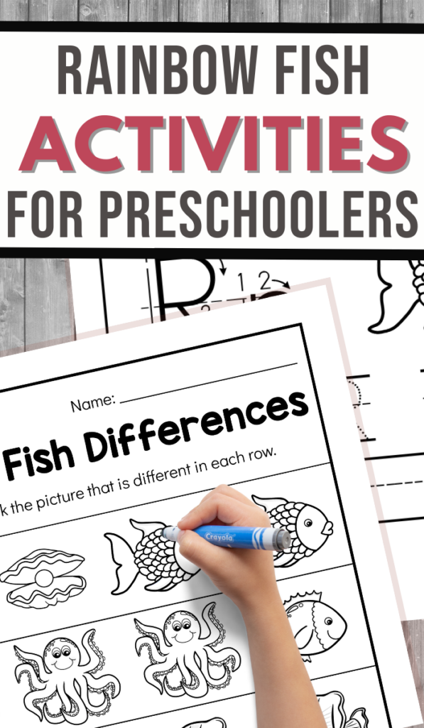 Rainbow Fish Activity Sheets - 3 Boys and a Dog