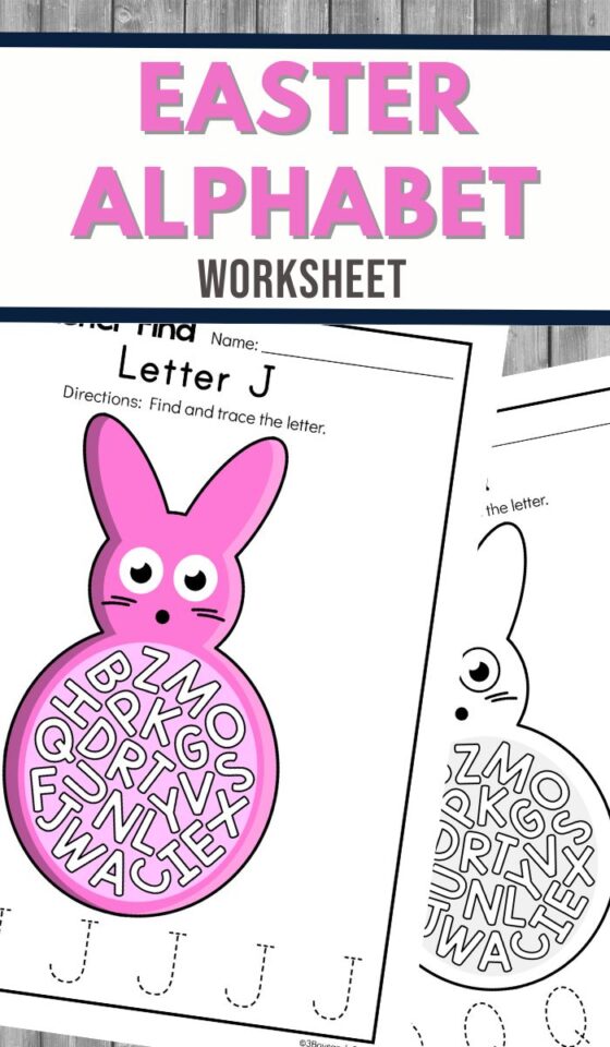 Easter Alphabet Worksheets - 3 Boys and a Dog