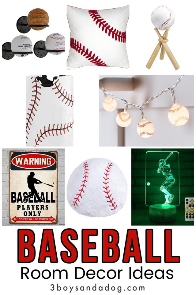 Baseball Room Home Decor - 3 Boys and a Dog