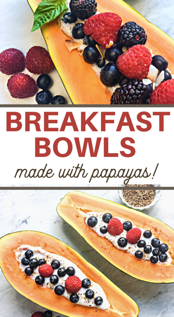 Papaya Breakfast Bowl Recipe - 3 Boys and a Dog
