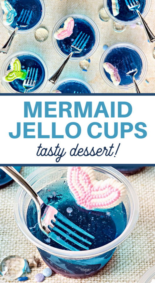 Mermaid Jello Cups Recipe - 3 Boys and a Dog