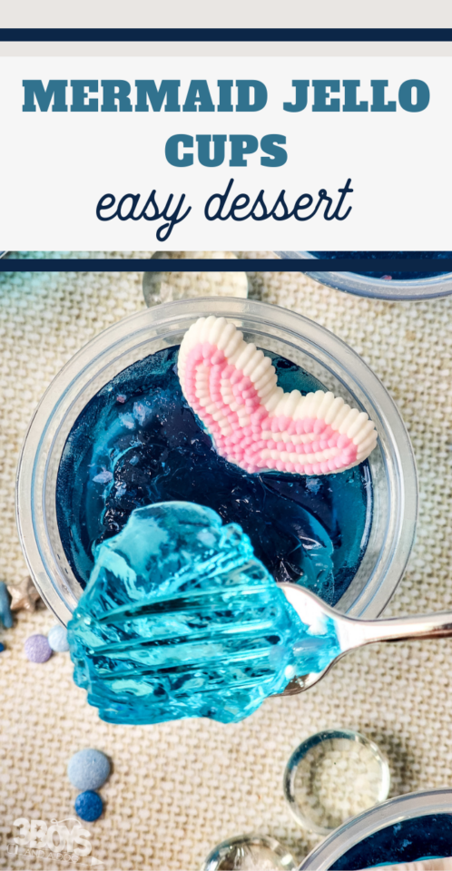 Mermaid Jello Cups Recipe - 3 Boys and a Dog