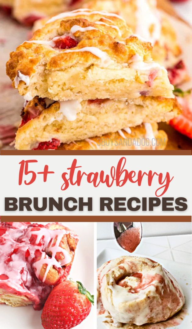 Strawberry Brunch Ideas - 3 Boys and a Dog