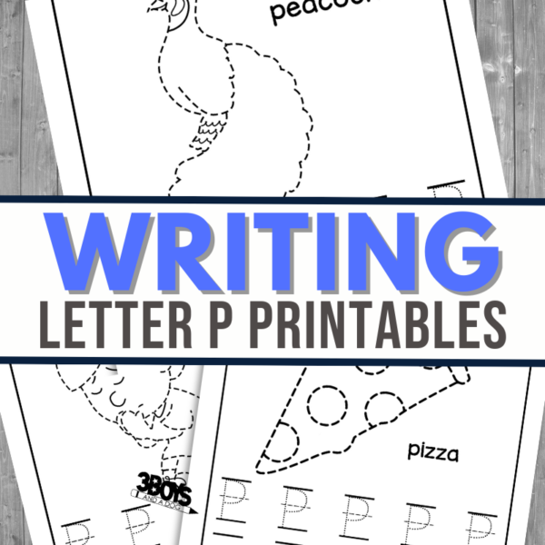 Find the Letter P Worksheets - 3 Boys and a Dog