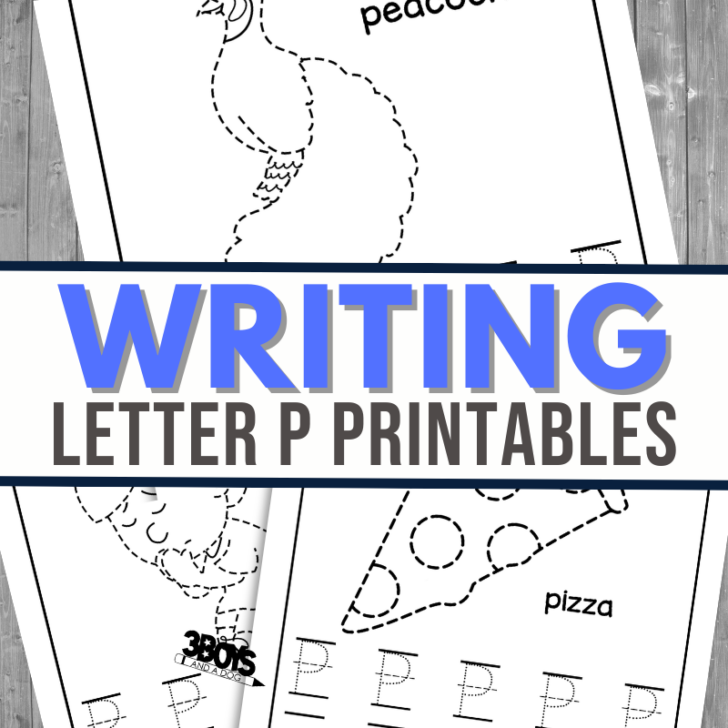 Find the Letter P Worksheets - 3 Boys and a Dog
