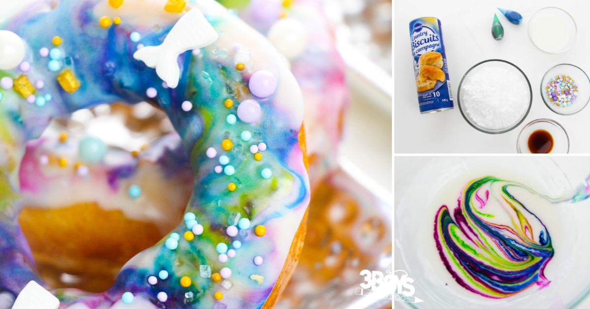 Mermaid Donuts Recipe - 3 Boys and a Dog