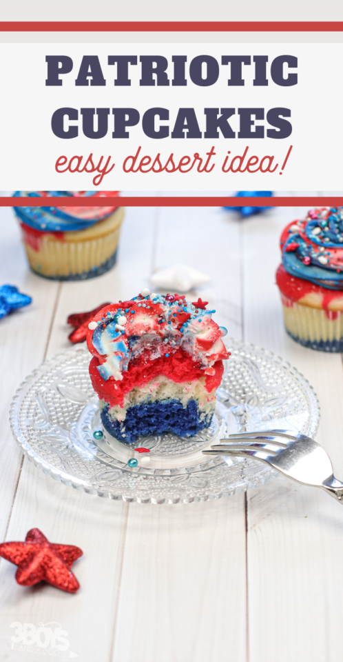 Festive Patriotic Cupcakes Recipe for Parties & Holidays