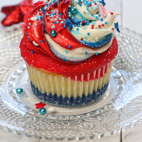 Festive Patriotic Cupcakes Recipe for Parties & Holidays