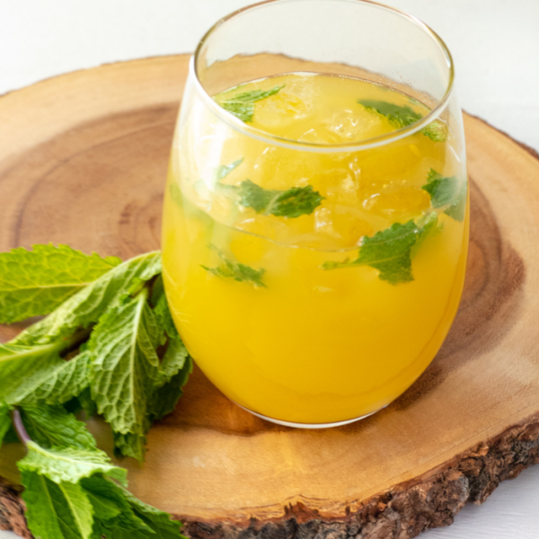 Pineapple Mint Spritzer Mocktail Recipe - 3 Boys and a Dog