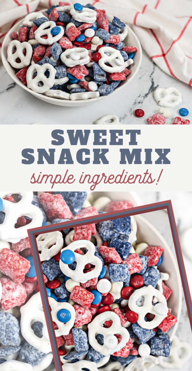 Red White and Blue Snack Mix Recipe - 3 Boys and a Dog