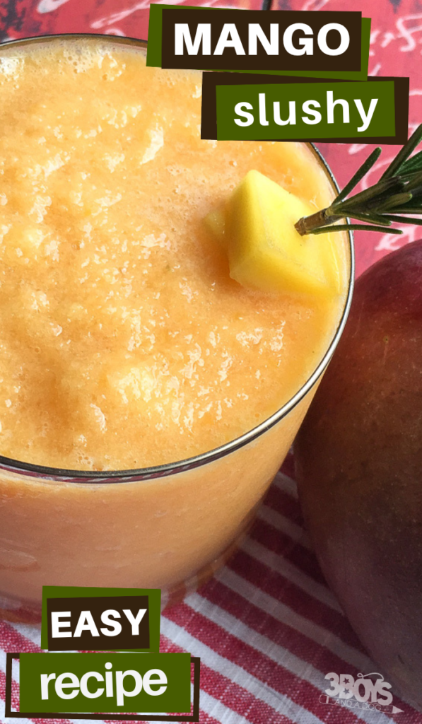 Frozen Mango Slushy Recipe - 3 Boys and a Dog