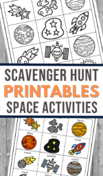 Space Themed Scavenger Hunt - 3 Boys and a Dog