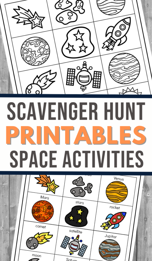 Space Themed Scavenger Hunt - 3 Boys and a Dog