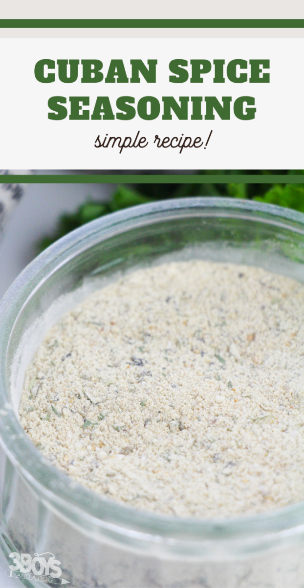 DIY Cuban Spice Seasoning Recipe - 3 Boys and a Dog