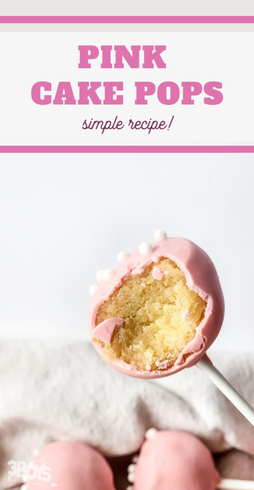 Pink Cake Pops Recipe - 3 Boys and a Dog