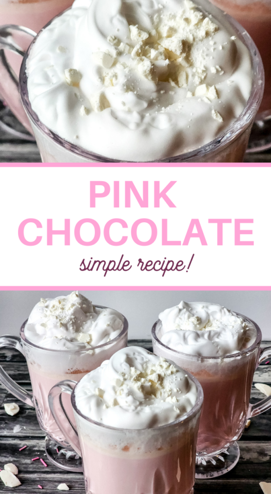 Pink Hot Chocolate Recipe - 3 Boys and a Dog