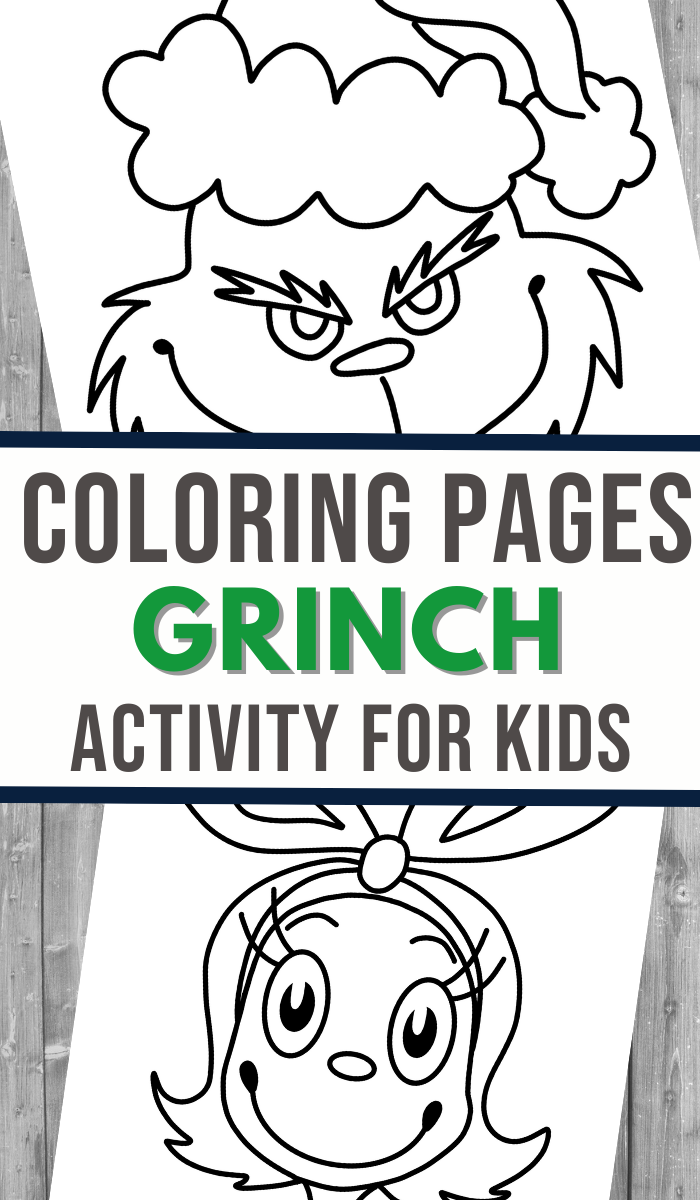 Grinch Coloring Pages For Kids 3 Boys And A Dog