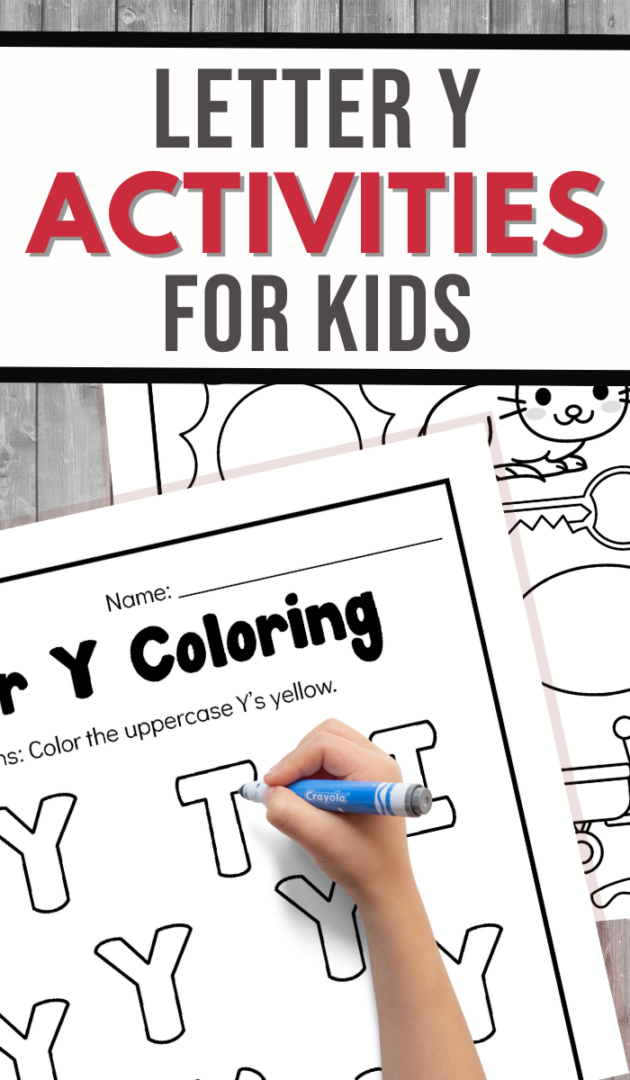 Y is for Yellow Coloring Page - 3 Boys and a Dog