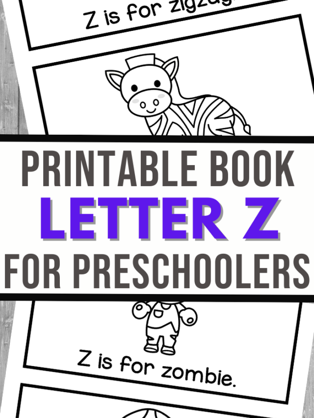 Printable Letter Z Book - 3 Boys and a Dog