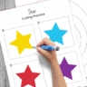 Valentine Preschool Cutting Practice Printable Worksheets - 3 Boys and ...