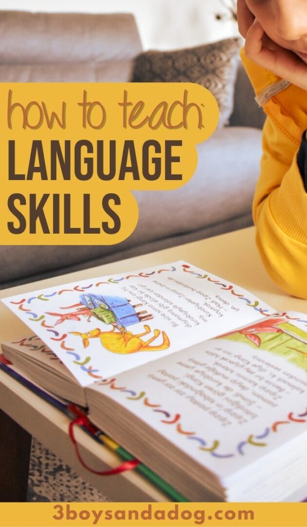 Cultivating Language Skills in Children - 3 Boys and a Dog