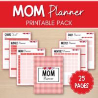 Valentine's Day Themed Menu and Shopping List - 3 Boys and a Dog
