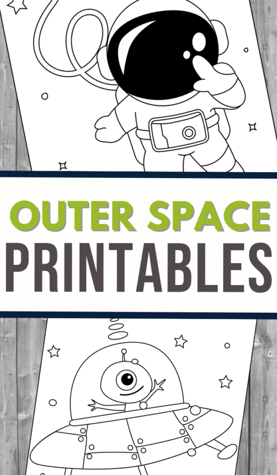 Outer Space Activity Pages - 3 Boys and a Dog
