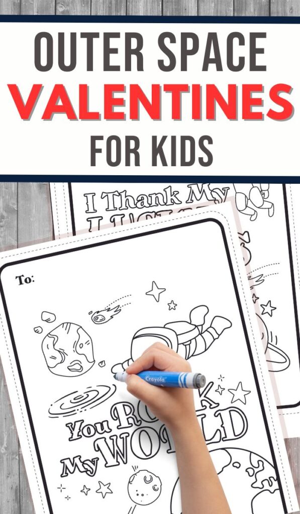 Outer Space Valentine Cards Printable - 3 Boys and a Dog