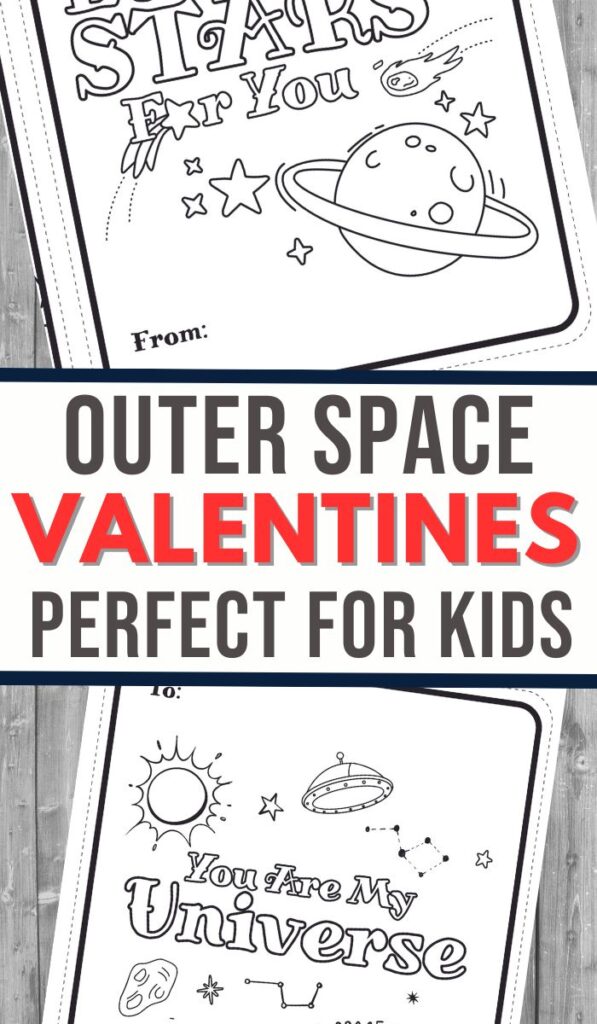 Outer Space Valentine Cards Printable - 3 Boys and a Dog