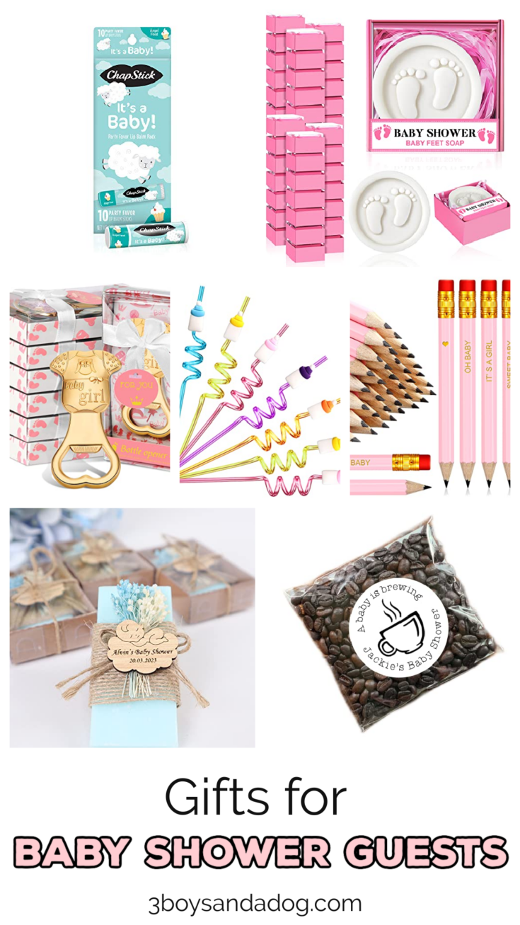 15 Gifts for Baby Shower Guests - 3 Boys and a Dog