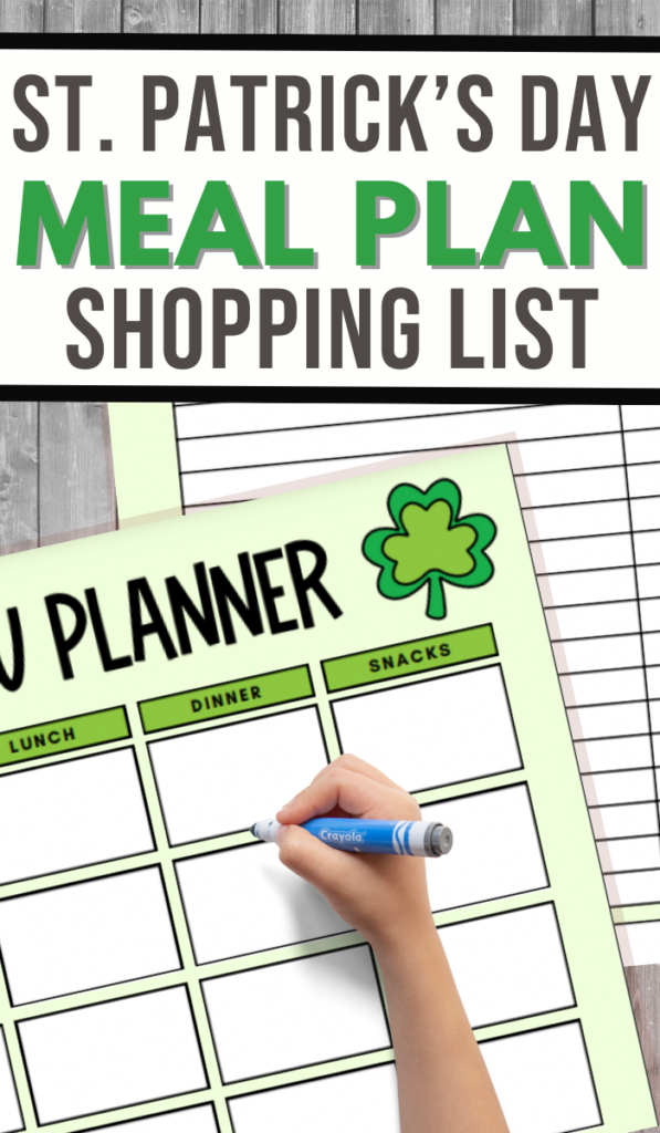 Saint Patrick's Day Menu Planner - 3 Boys and a Dog