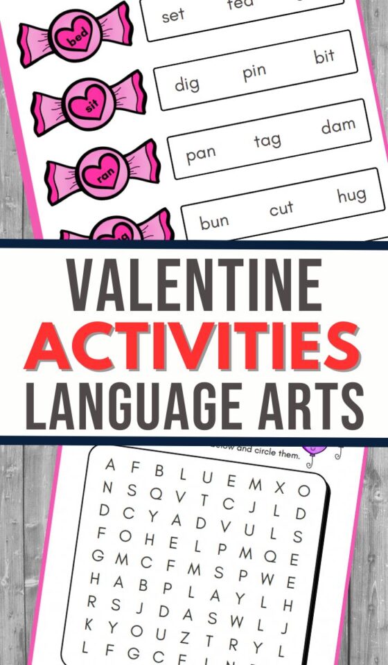 Valentine's Day Language Arts Worksheets - 3 Boys and a Dog