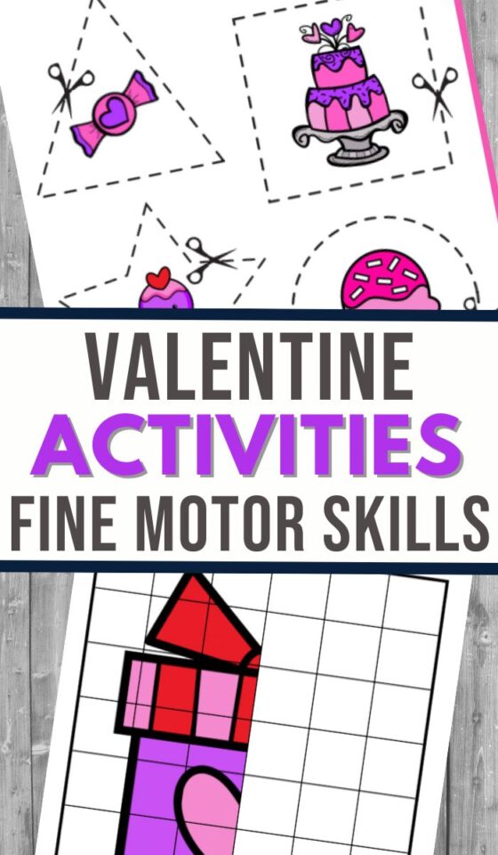 Valentine's Day Themed Fine Motor Printables - 3 Boys and a Dog