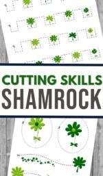 Shamrock Cutting Activity - 3 Boys and a Dog