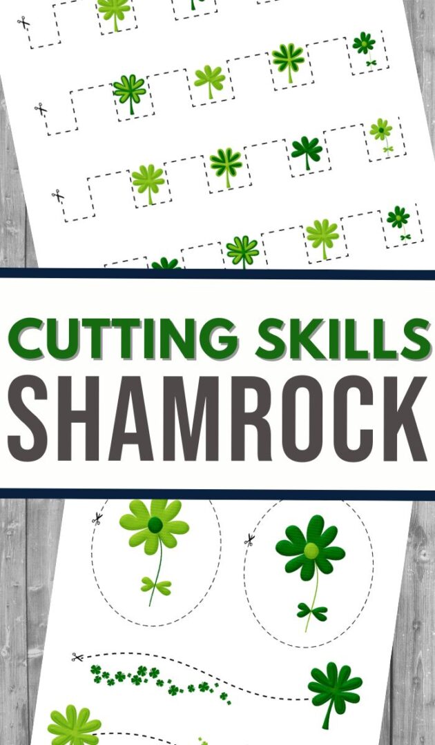 Shamrock Cutting Activity - 3 Boys and a Dog